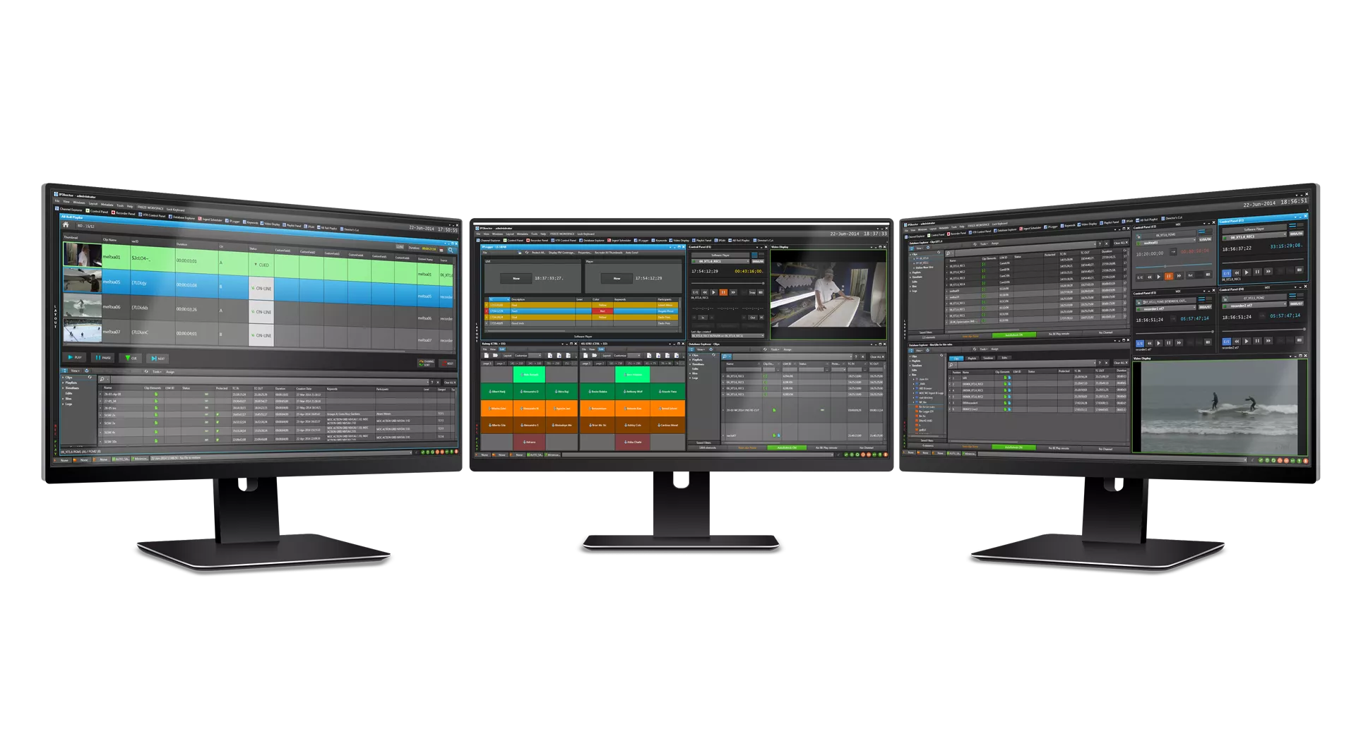 プロダクションコントロール/メディアマネジメントシステム EVS IP Director｜株式会社フォトロン
