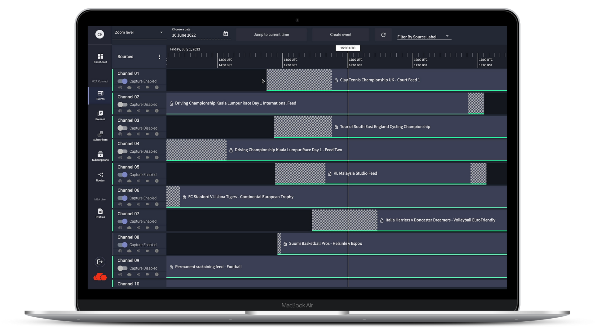 フォトロン、英・M2A Mediaと提携し日本国内の主要スポーツ団体に対して 拡張性の高い中継映像制作・配信向けワークフローを提供
